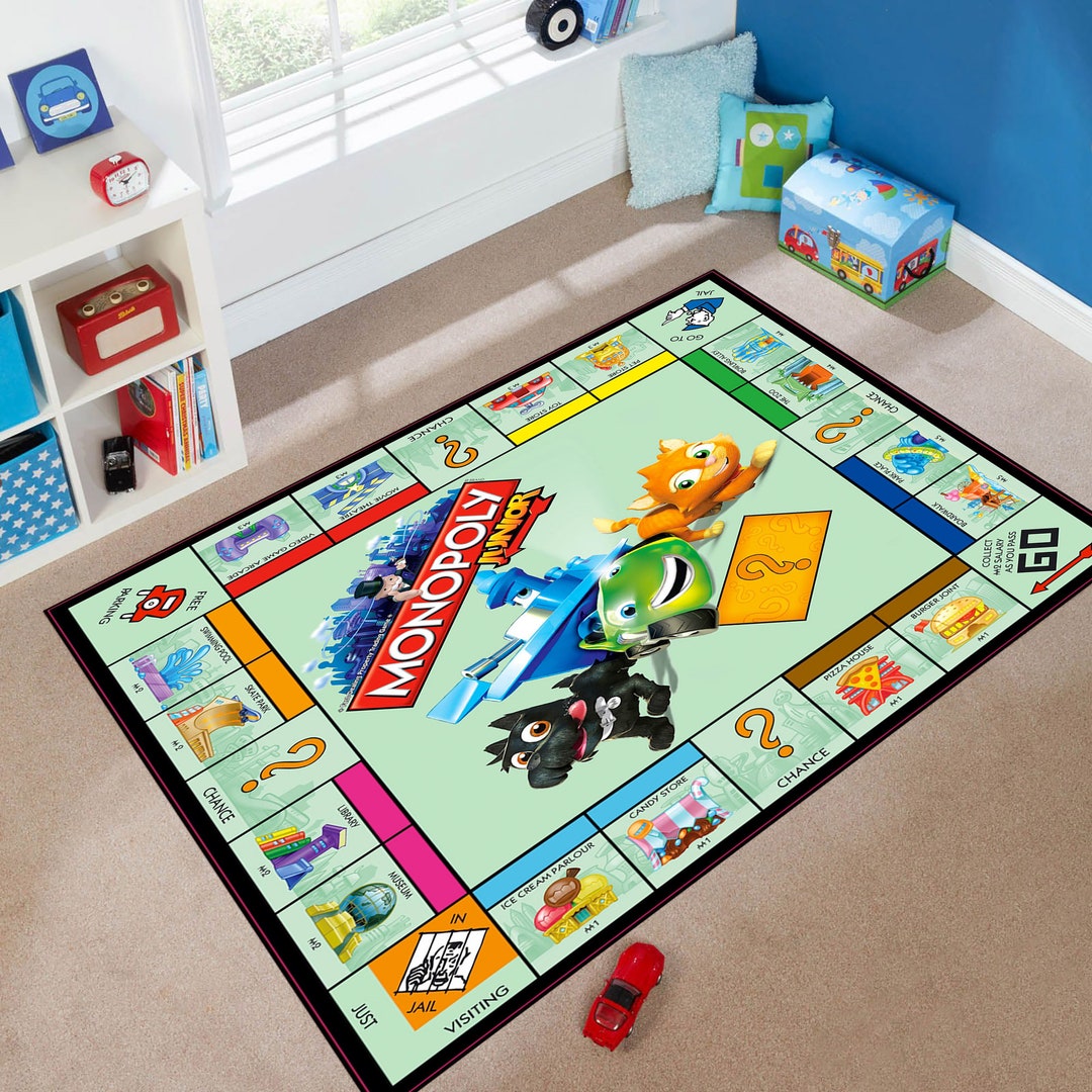 Monopoly Rug,board Game Rug,money Rug,popular Game,living Room Rug ...
