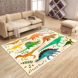 Dinosaur Rug,educational Rug,dinosaur Gifts,popular Rug,animal Designed ...