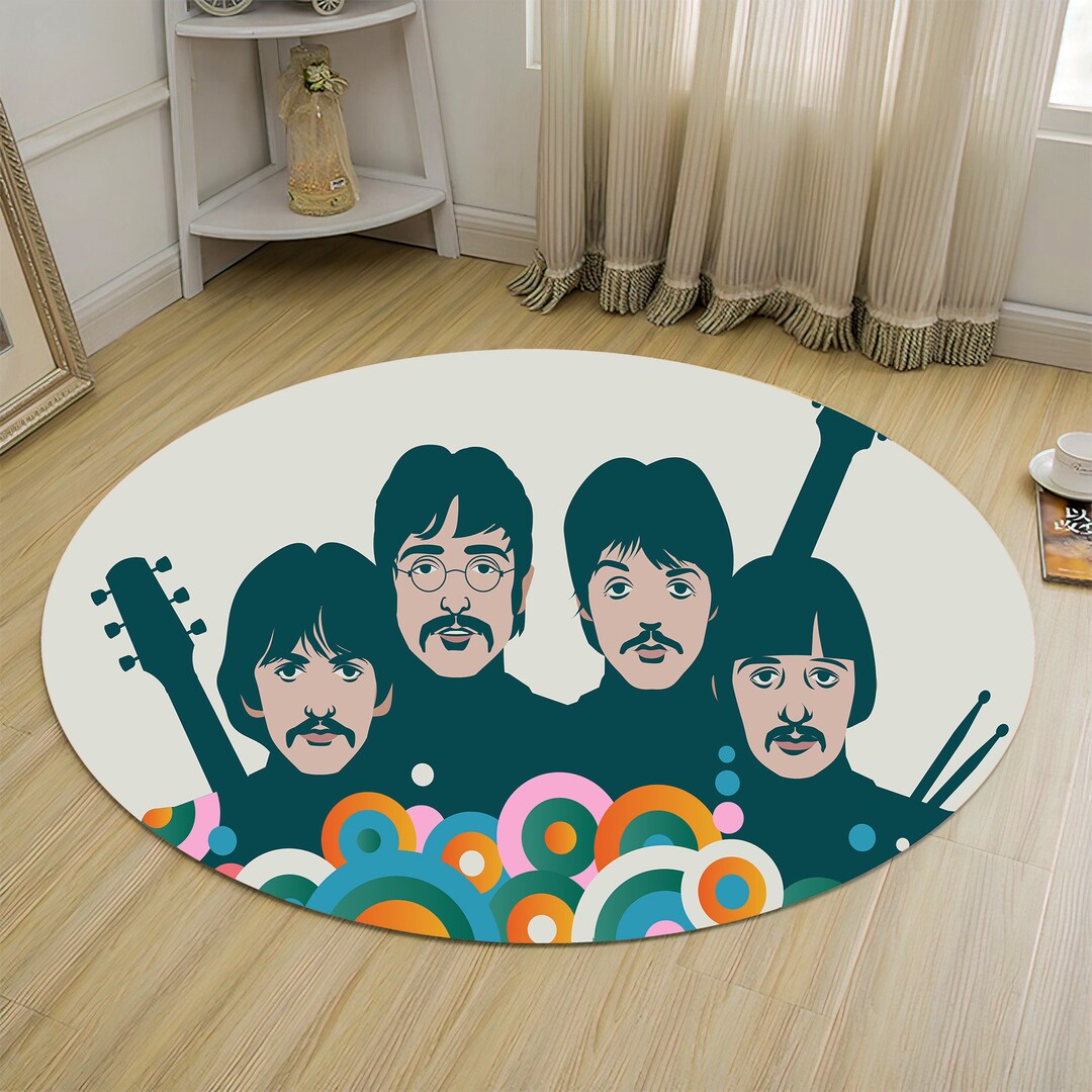The Beatles Rug, Music Rug, for Living Room Rug, Fan Rug, Area Rug ...