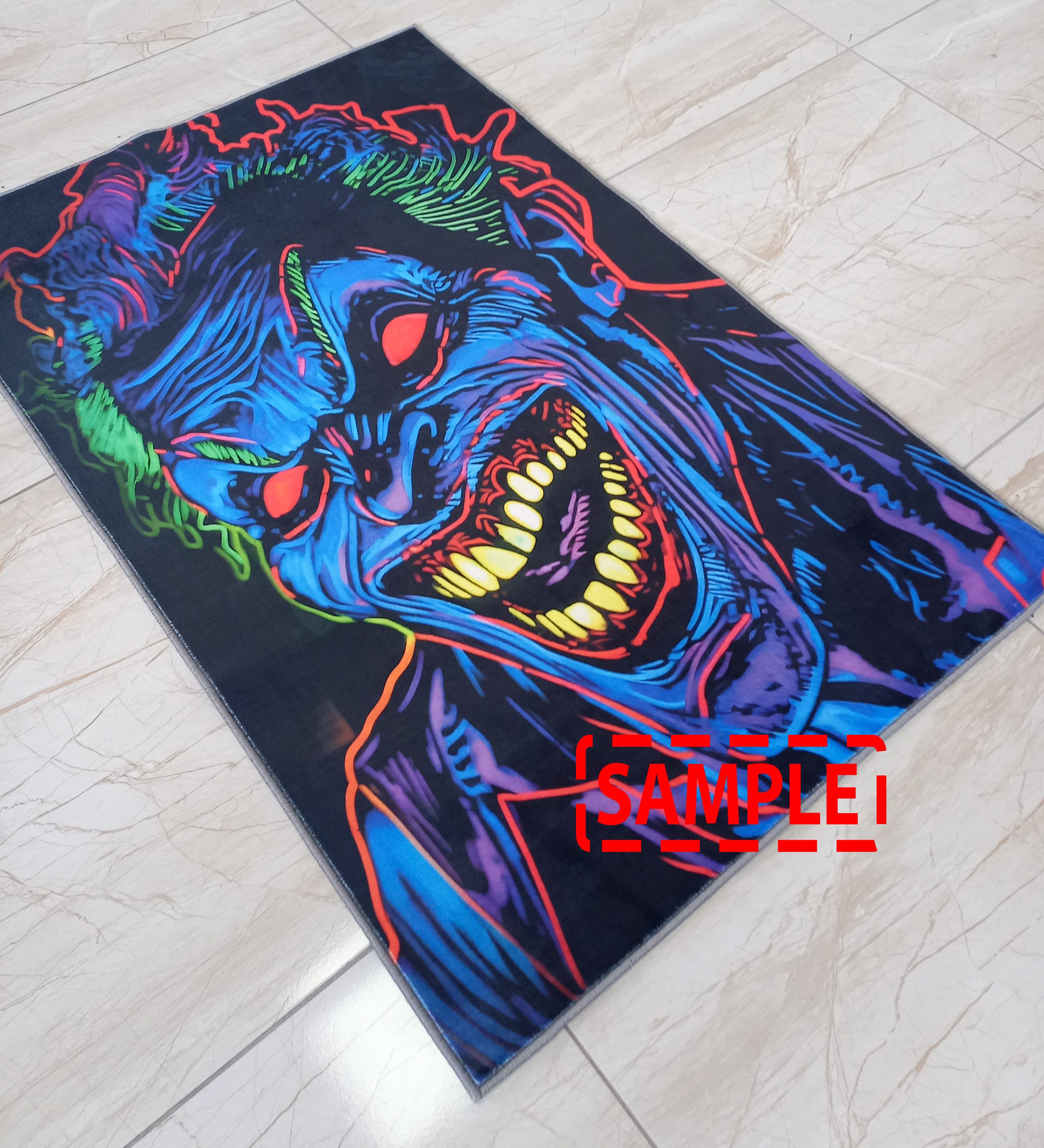 Joker Rug,famous Characters,joker Gift,colorful Rug,modern Area Rug ...