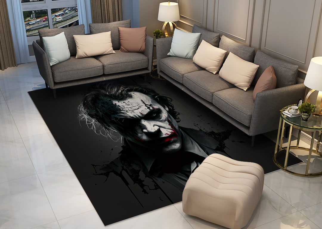 Joker Rug,famous Characters,joker Gift,modern Area Rug,decorative Rug ...