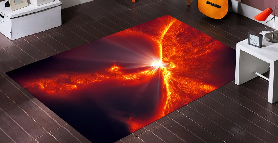 Flame Rug,solar Rug,solar Flare Rug,burning Rug,fire Rug,neon Rug ...