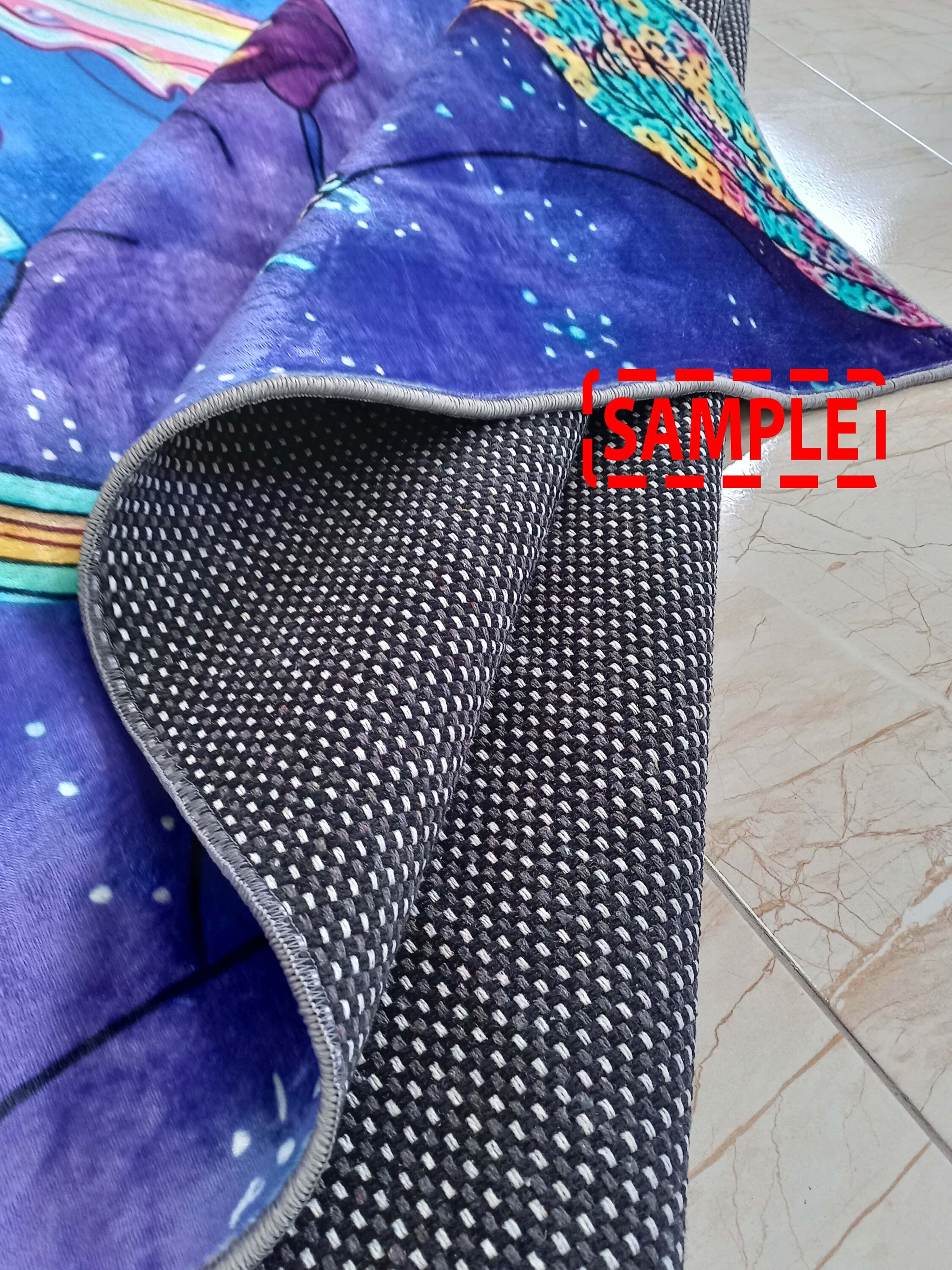 Coyote Rug, Neon Rug, Animal Themed Rug, Neon Art, Laser Rug, Gaming ...