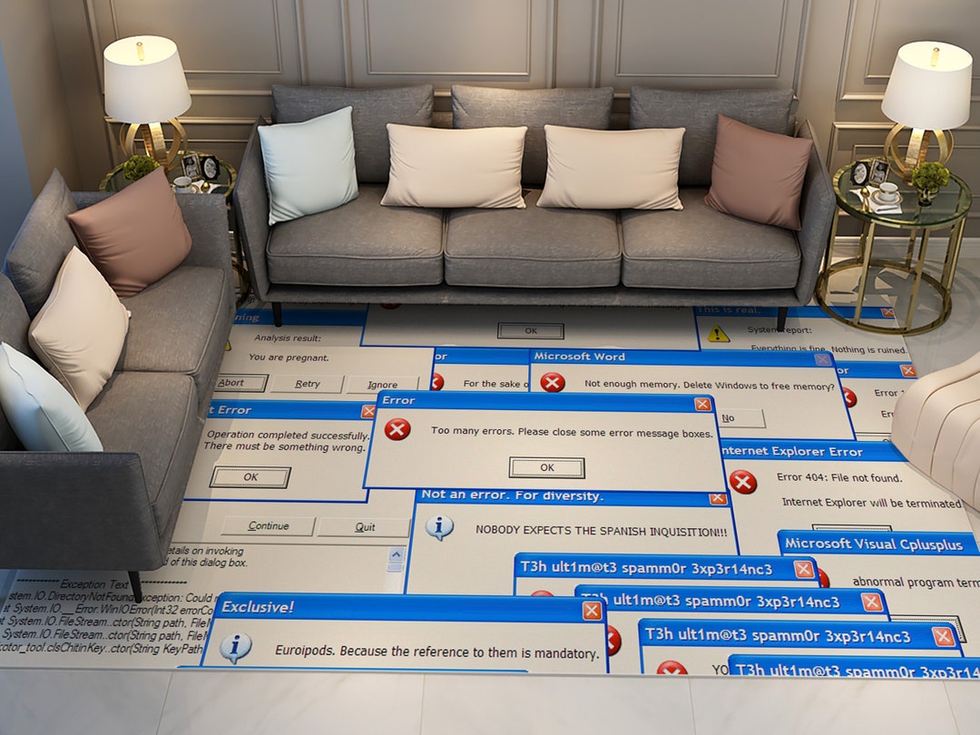 Computer Virus Rug, Computer Rug, Computer Bug Rug, Rug of Bug on ...