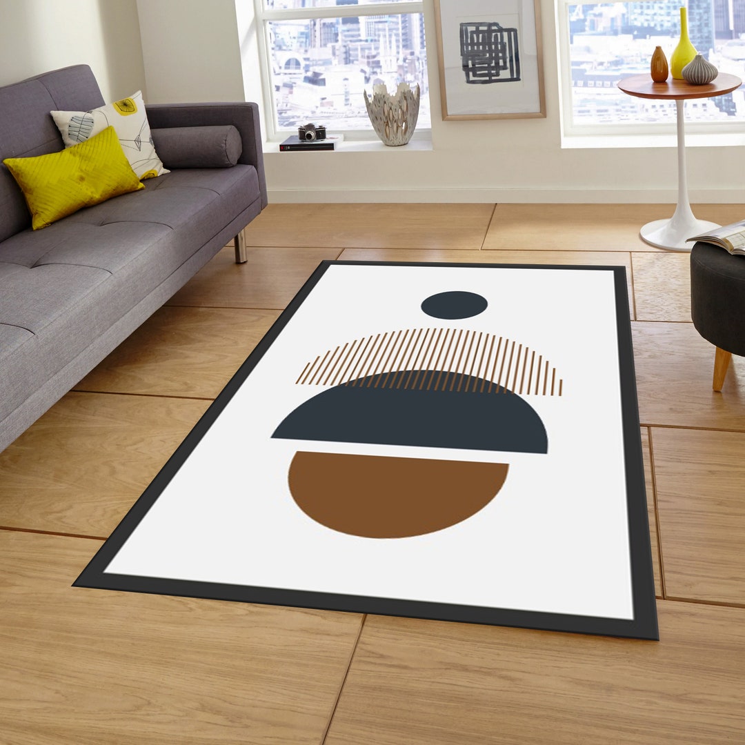 Mid Century Rug,mid Century Modern Rug,mid Century Decor,abstract Rug ...