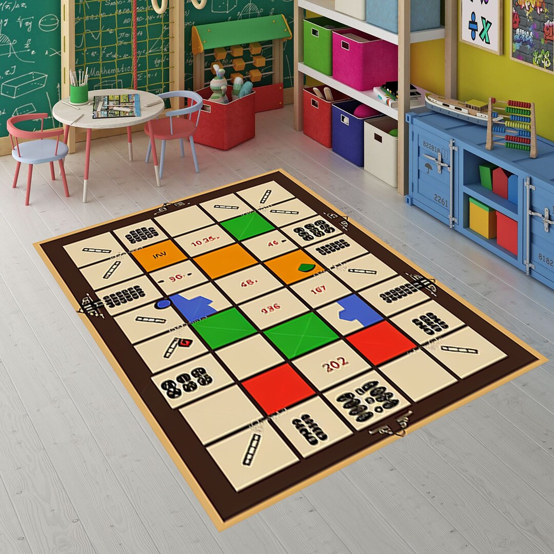 Monopoly Rug,board Game Rug,money Rug,popular Game,living Room Rug ...