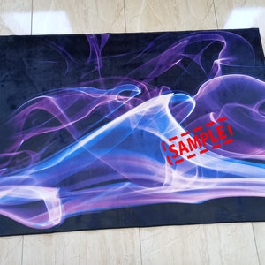 Neon Light Rug,neon Art,laser Rug,neon Smoke Rug,rug for Bedroom ...