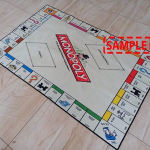 Monopoly Rug,board Game Rug,money Rug,popular Game,living Room Rug ...