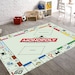 Monopoly Rug,board Game Rug,money Rug,popular Game,living Room Rug ...