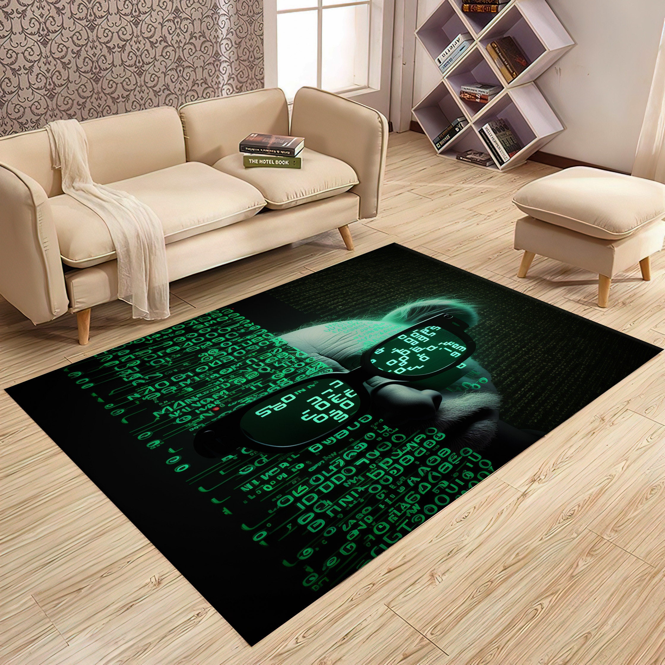 Matrix Rug, Science-fiction Rug, Cinema Rug, Movie Rug, Custom Rug, Non ...