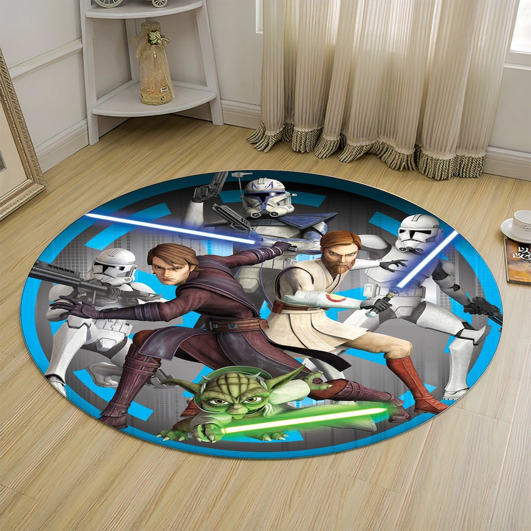 Rug of Starwars Characters,starwars Rug,yoda Rug,obiwan Kenobi Rug,neon ...