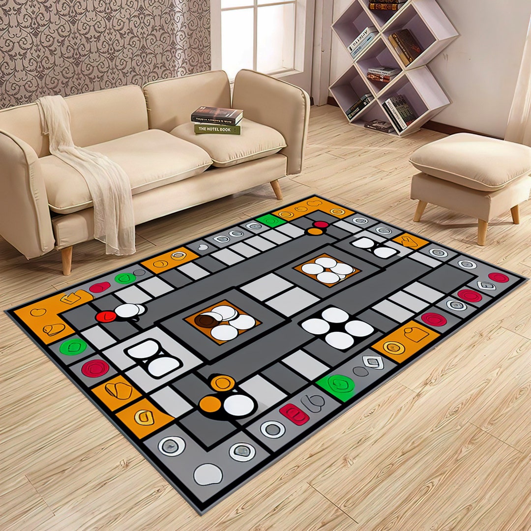 Monopoly Rug,board Game Rug,money Rug,popular Game,living Room Rug ...