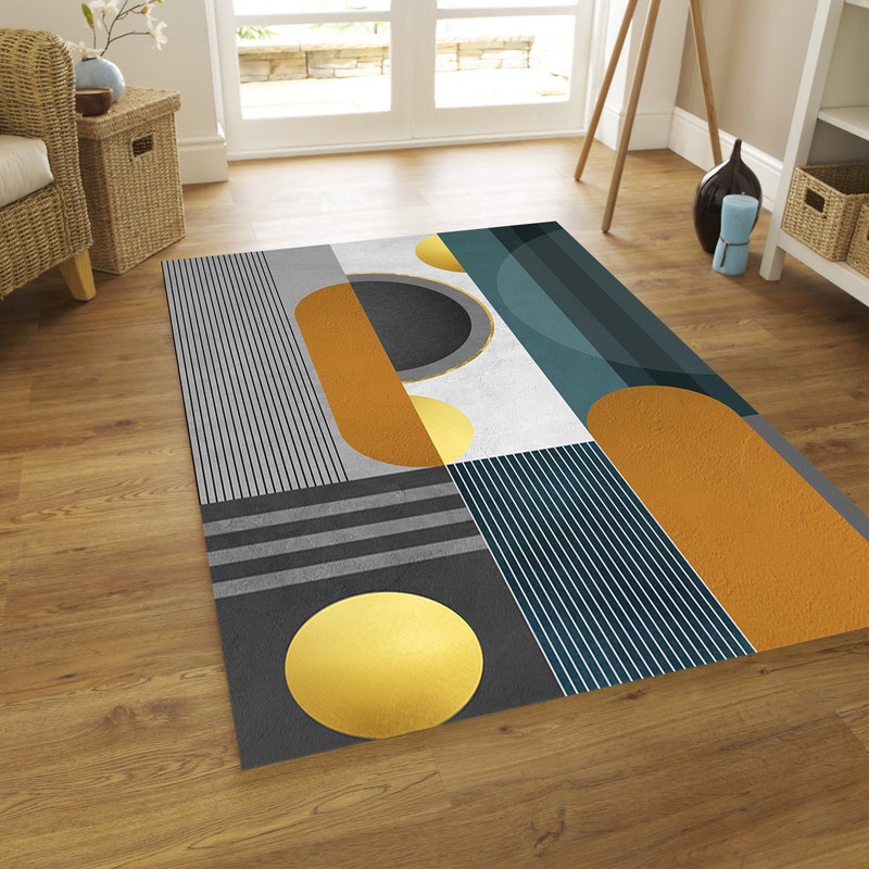 Mid Century Rug - Etsy