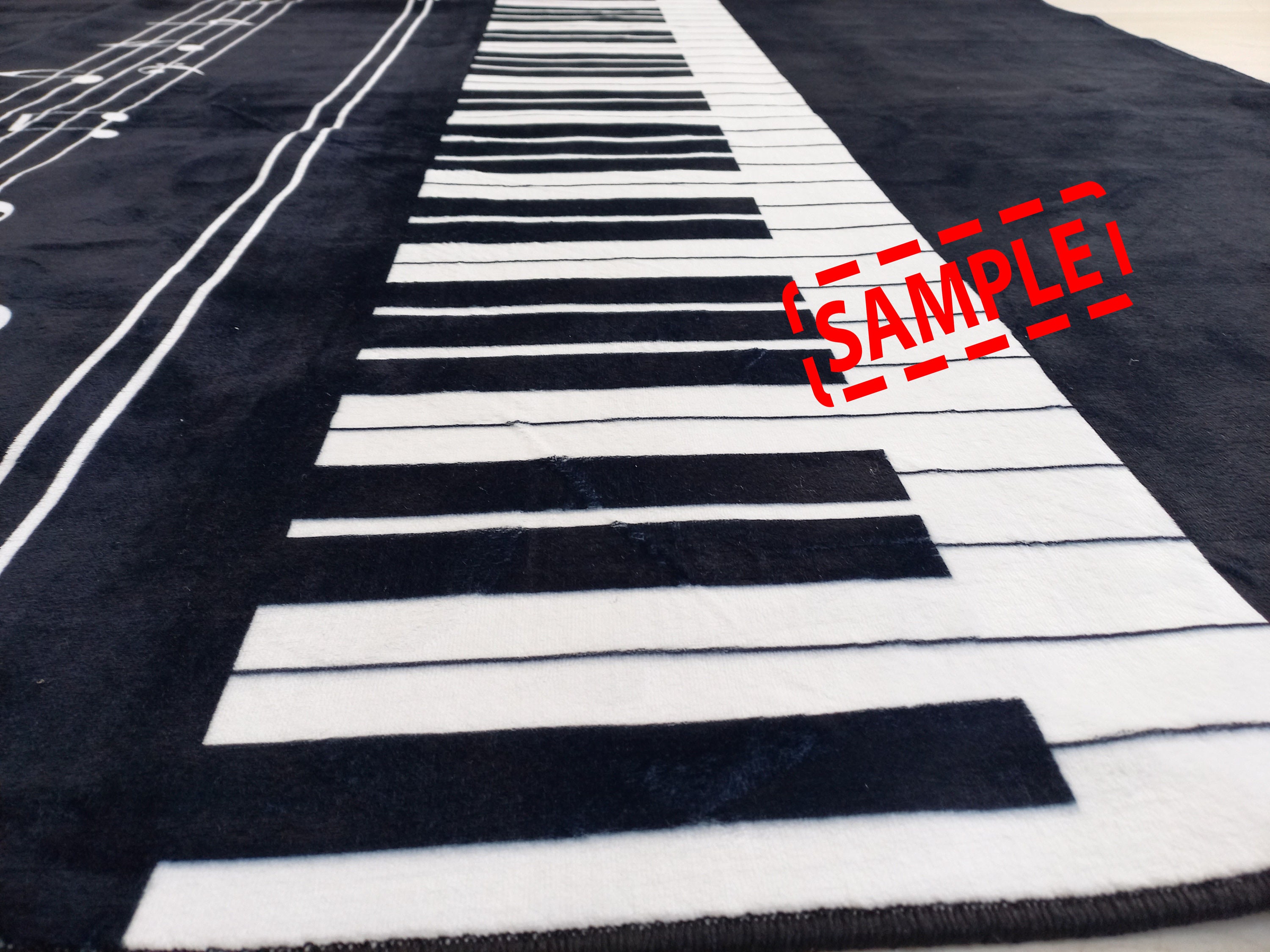 Piano Rug, Piano Patterned Rug, Piano Decor,music Themed Rug ...