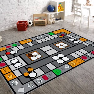 Monopoly Rug,board Game Rug,money Rug,popular Game,living Room Rug ...