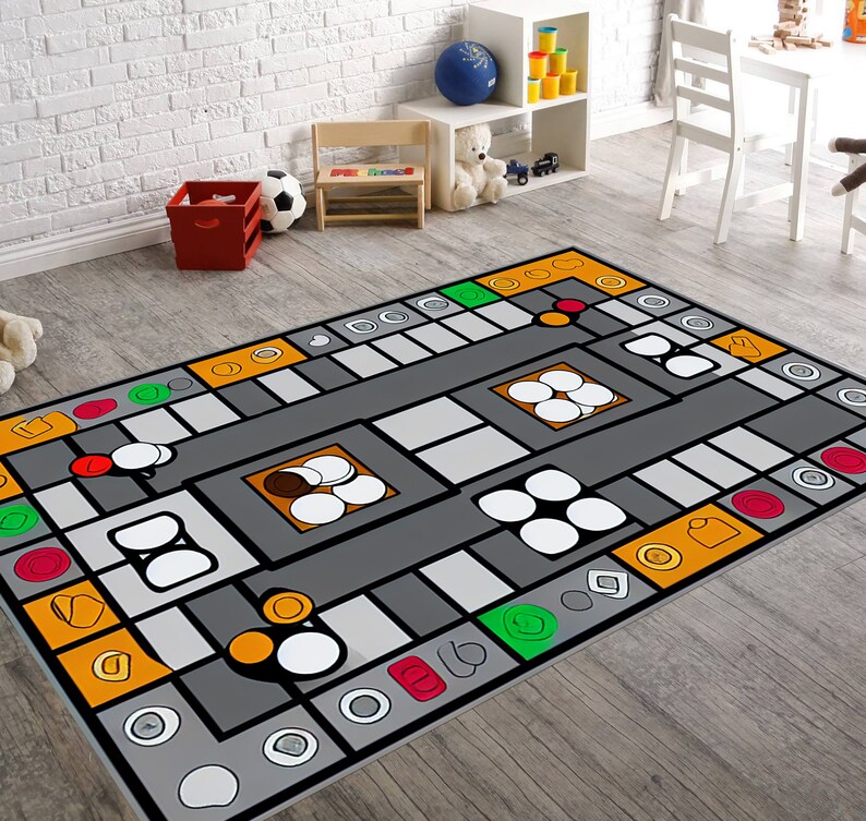 Monopoly Rug,board Game Rug,money Rug,popular Game,living Room Rug ...