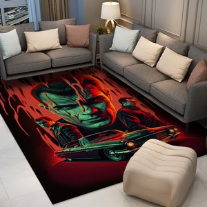 Gothic Rug, Vampire Rug, Driving Rug, 90s Themed Rug, Nonslip Floor ...