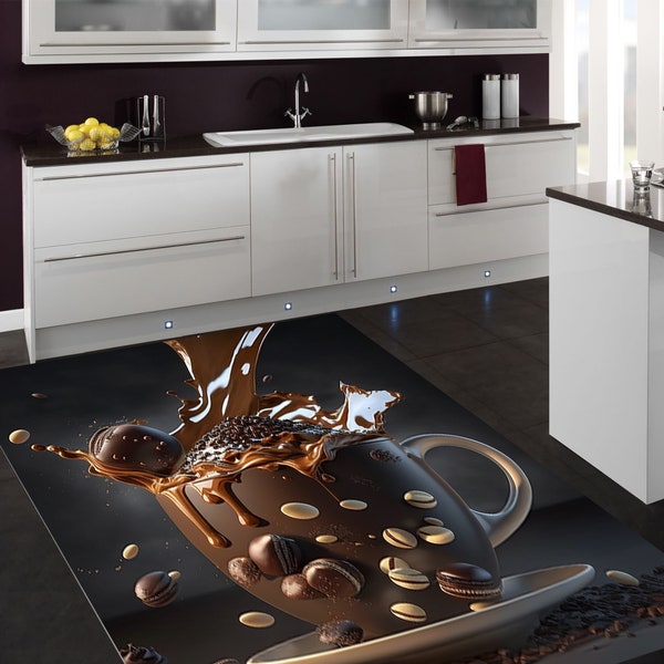 Coffee Themed Kitchen Rugs - Etsy