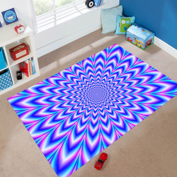 Trippy Rug - Etsy