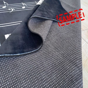 Piano Rug, Piano Patterned Rug, Piano Decor,music Themed Rug ...