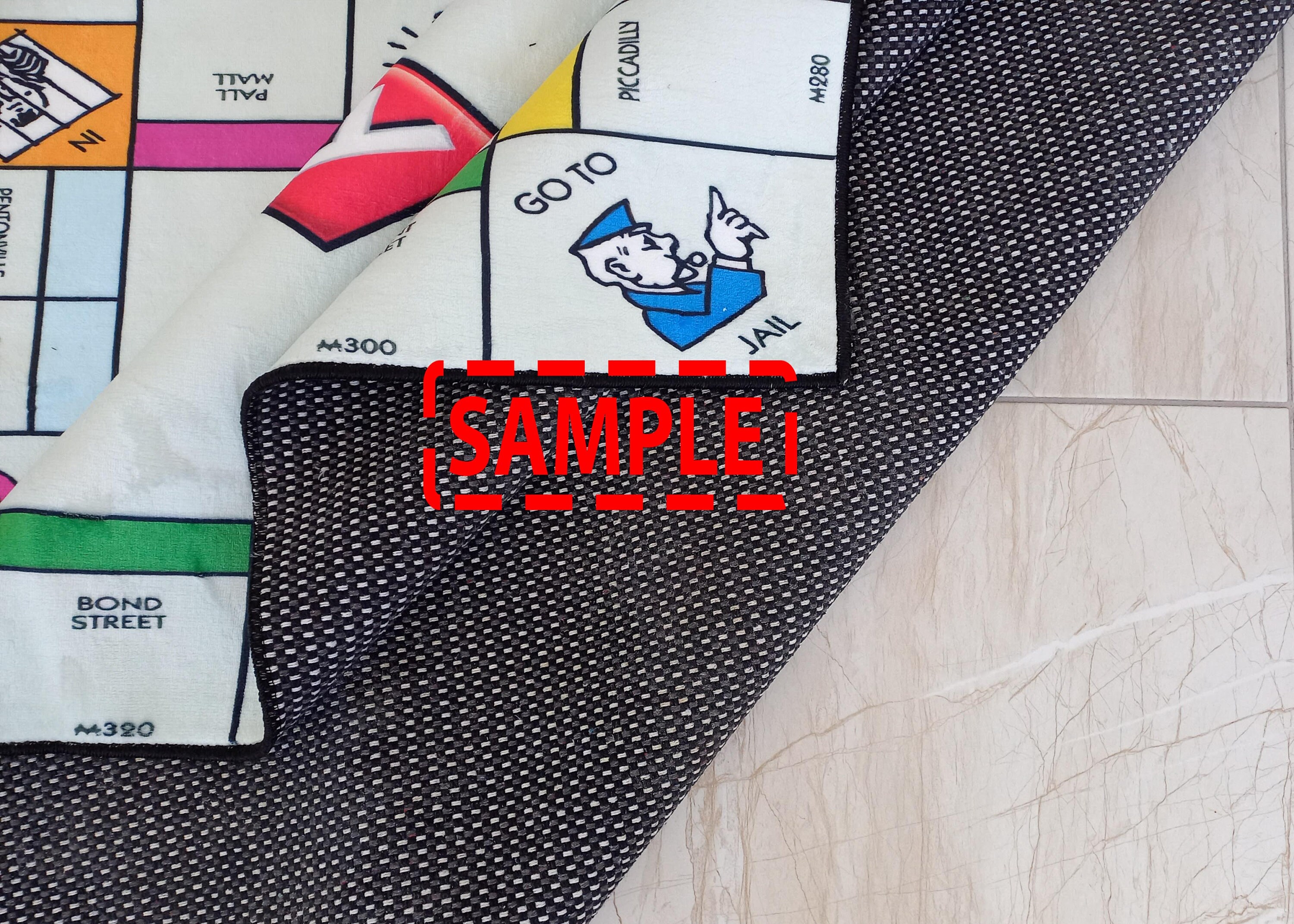 Monopoly Rug,board Game Rug,money Rug,popular Game,living Room Rug ...