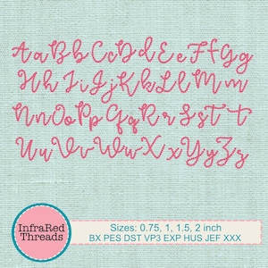 Jillian Pearls Embroidery Font – Script Font With Beaded Pearl Style - Etsy