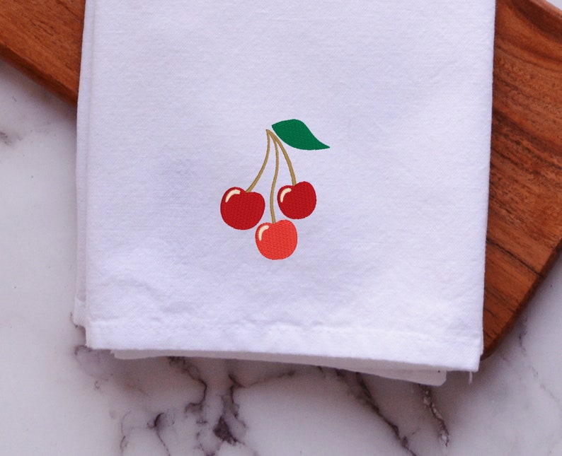 Cherries 3 Styles Digital Embroidery Design - Etsy