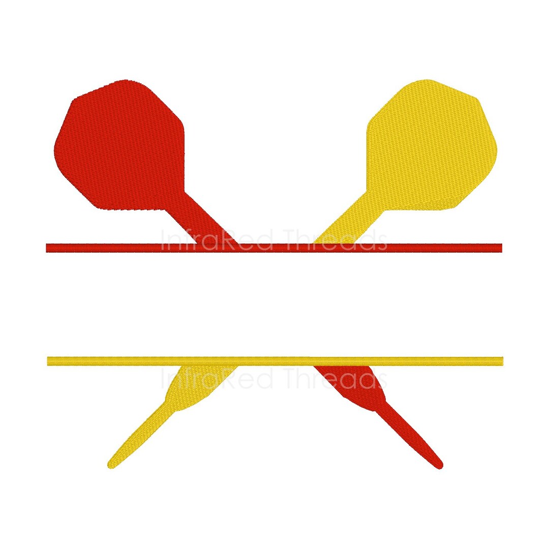 Darts Monogram/name Frame Digital Embroidery Design - Etsy