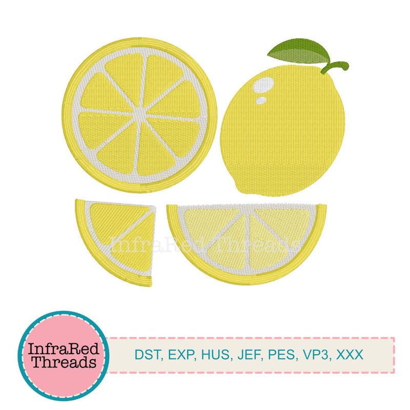 Lemon Applique - Etsy