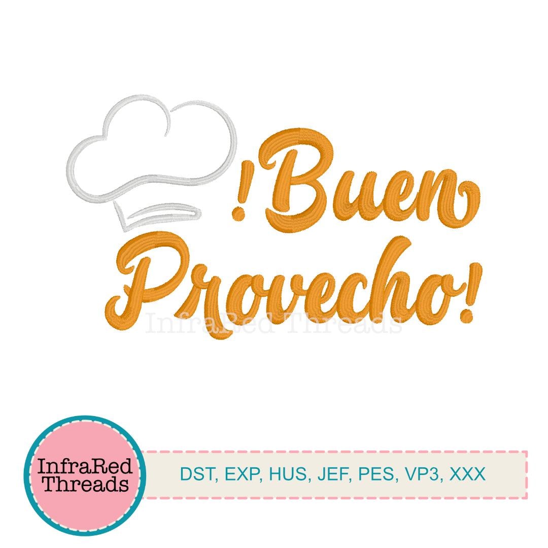 Buen Provecho - Embroidery Design - Etsy