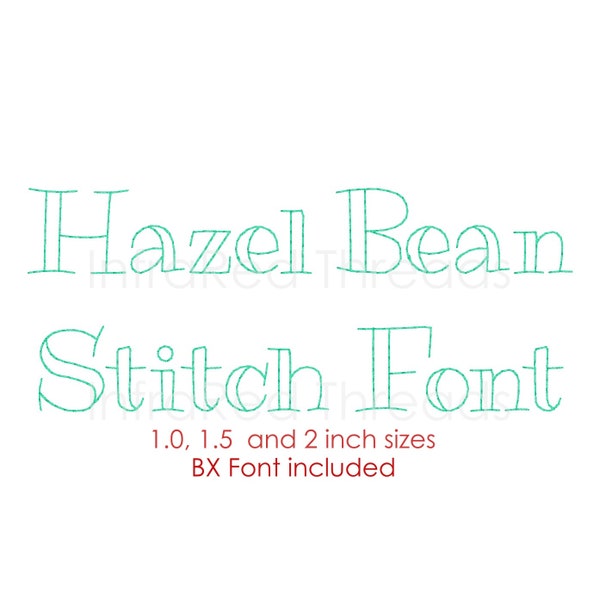 Bean Stitch Embroidery Font - Etsy
