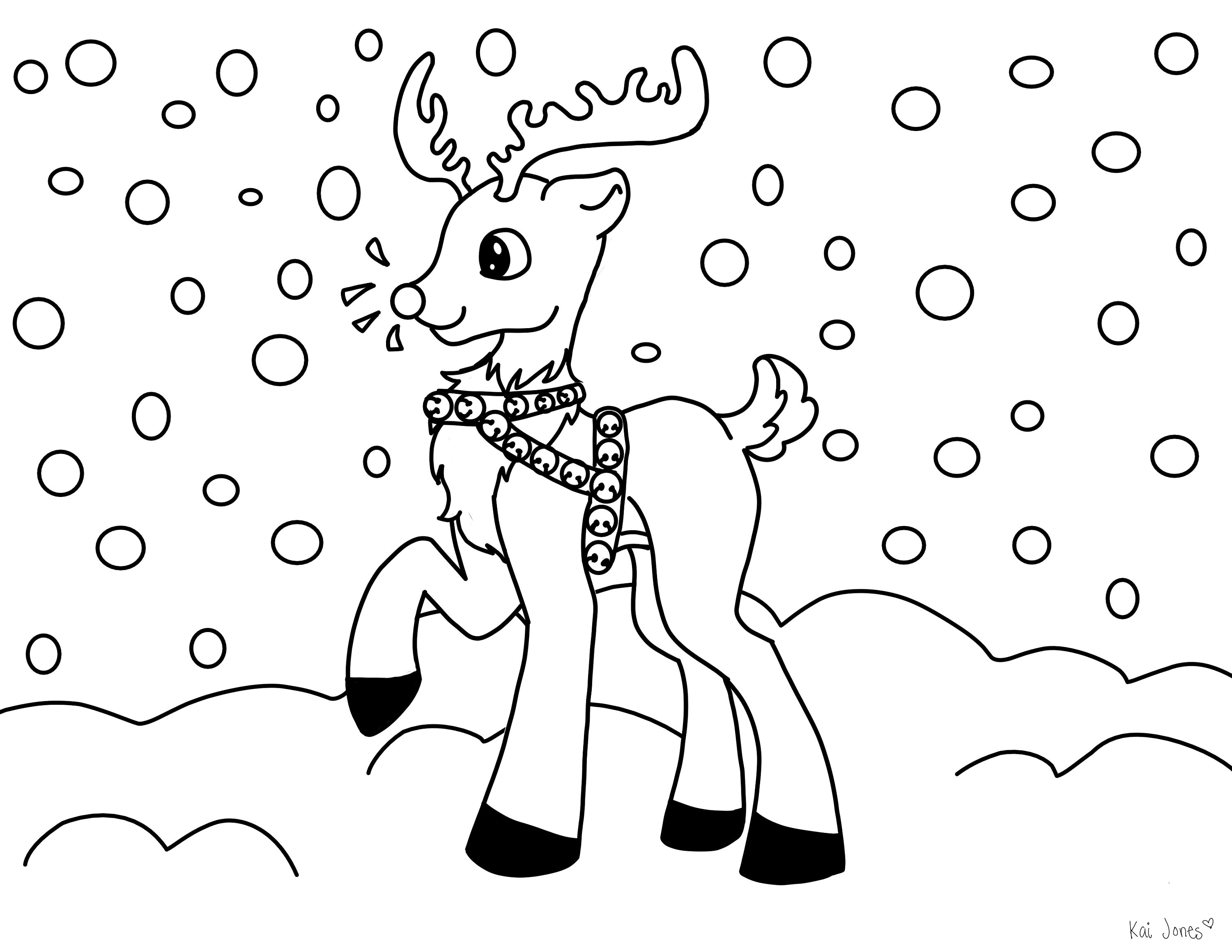 Rudolph And Clarice Coloring Pages
