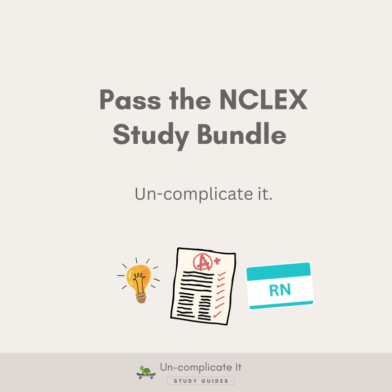 Pass the NCLEX Study Bundle - Etsy
