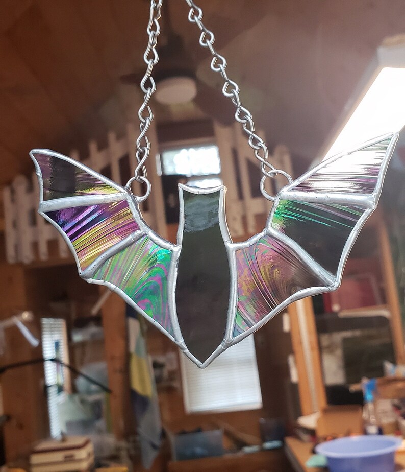 Stained Glass Bat Suncatcher - Etsy