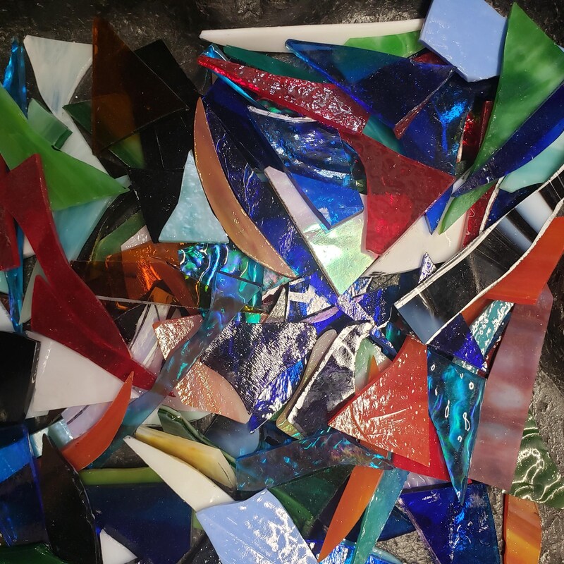 Stained Glass Pieces - Etsy