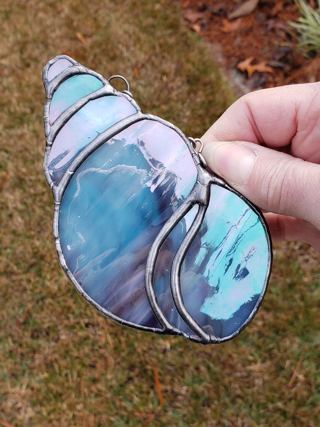 Stained Glass Seashell/conch Shell 2 Colors - Etsy