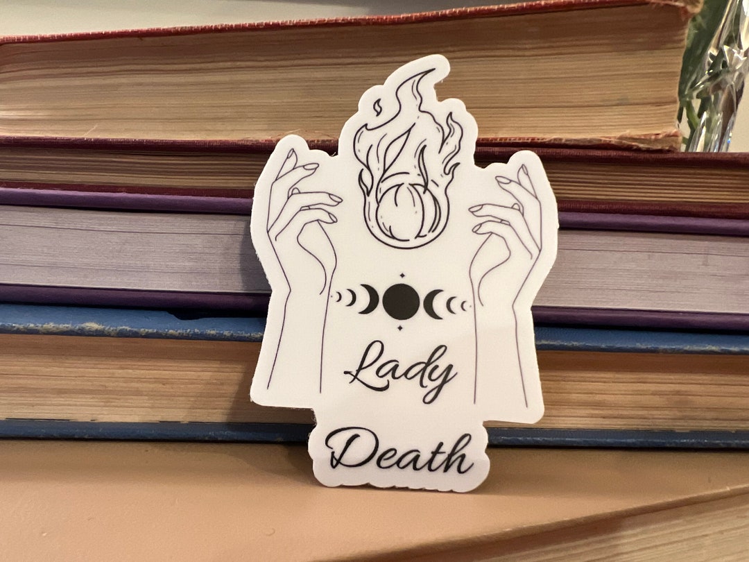 Lady Death Sticker, Nesta Archeron, Acotar, Book Lover - Etsy