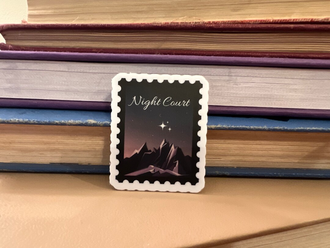 Night Court Stamp Sticker, Acotar, Book Lover, Book Stamps, Actual ...