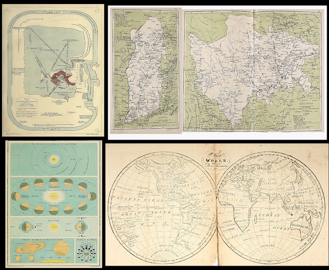Maps, Atlases, Charts and Cartography - 200 BOOKS - Map Making, Rare ...
