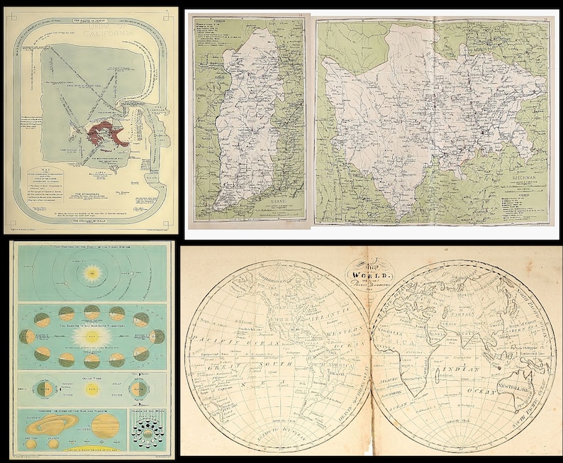 Maps, Atlases, Charts and Cartography - 200 BOOKS - Map Making, Rare ...