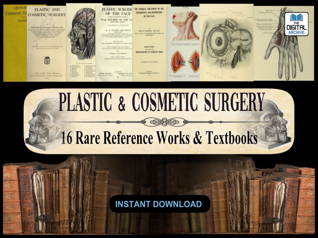 16 Plastic Cosmetic Surgery Rare Medical Reference Books Instant Pdf
