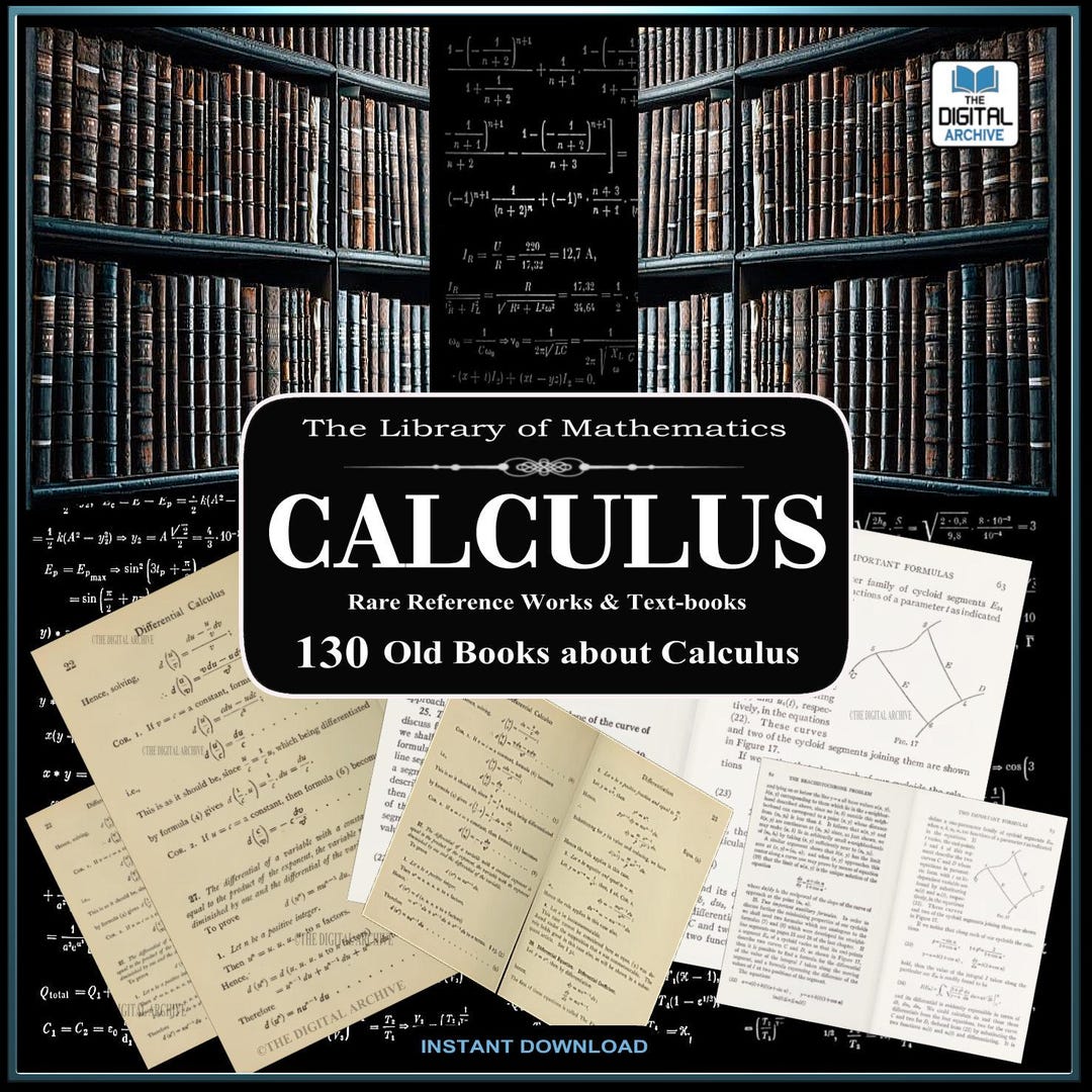 130 CALCULUS BOOKS - Mathematics Rare Old Maths Text-books, Reference ...