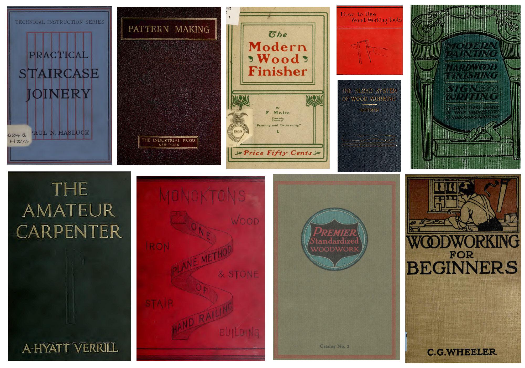 400 WOODWORKING BOOKS - Carpentry, Furniture Making, Wood Carving ...