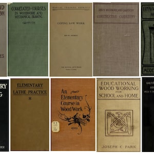 400 WOODWORKING BOOKS - Carpentry, Furniture Making, Wood Carving ...