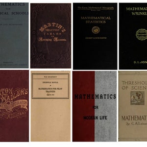 1010 MATHEMATIC BOOKS LIBRARY - Maths Old, Rare, Textbooks, Calculus ...