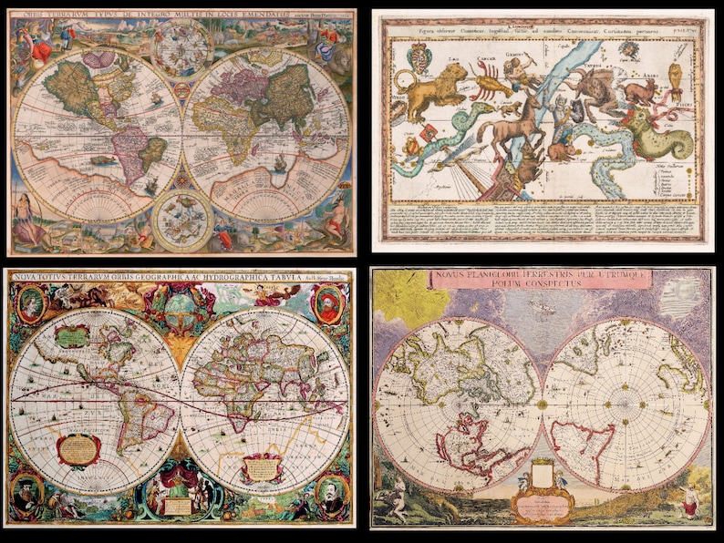 160 RARE OLD MAPS Collection Antique Maps Atlas of the World ...
