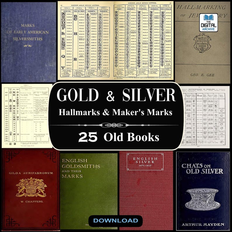 Gold & Silver Hallmarking - 25 Rare Books – Goldsmith, Silversmith ...