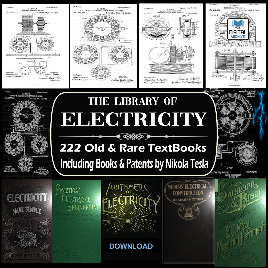 ELECTRICITY - 222 OLD TEXTBOOKS - Electronic Books, Nikola Tesla ...