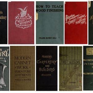 400 WOODWORKING BOOKS - Carpentry, Furniture Making, Wood Carving ...