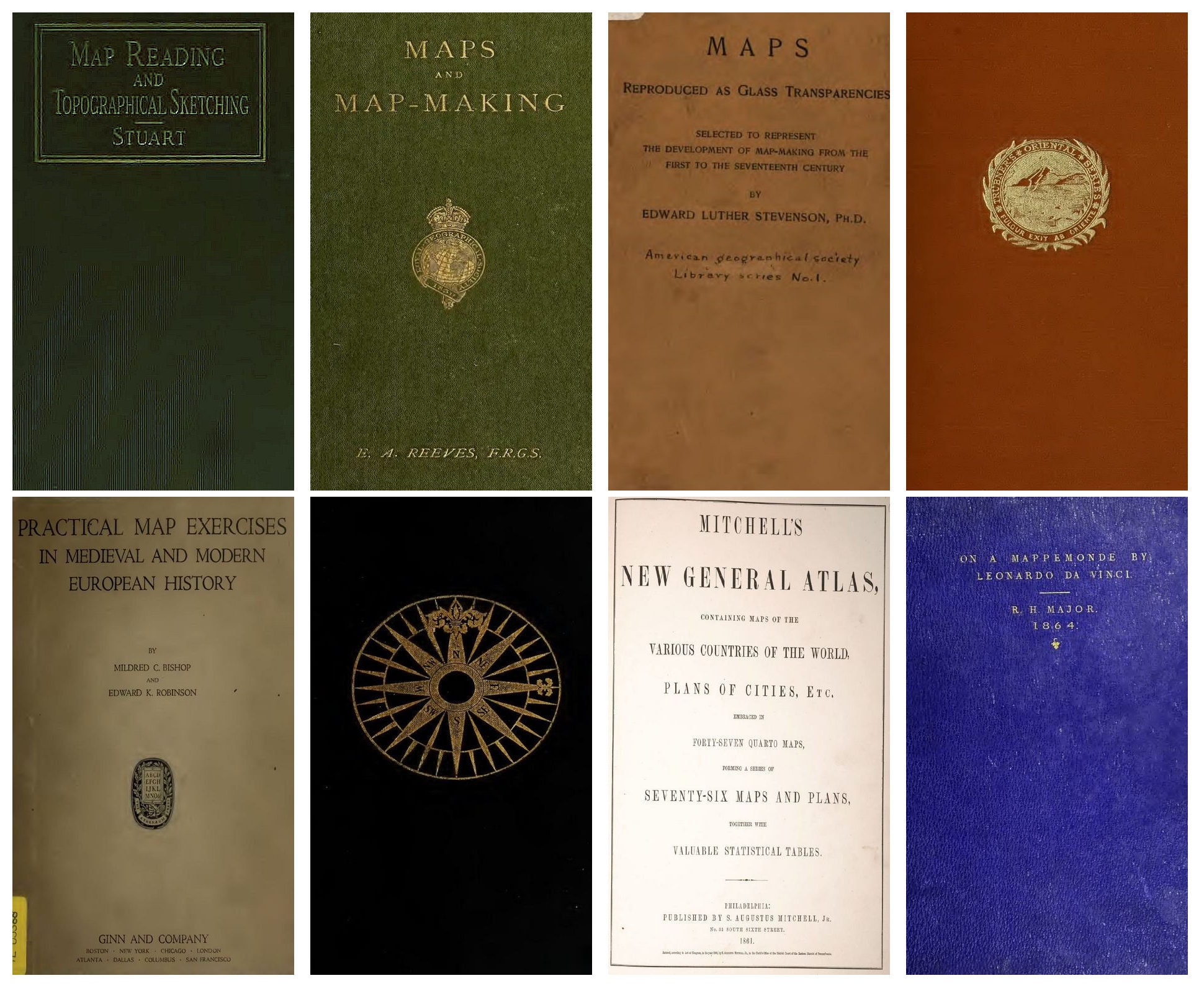 Maps, Atlases, Charts and Cartography 200 BOOKS Map Making, Rare World ...